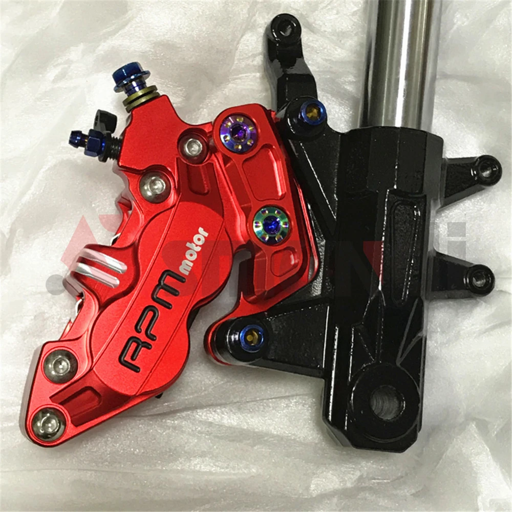 Motorcycle Front Brake System Kit 40mm Brake Calipers + 220mm Brake ...