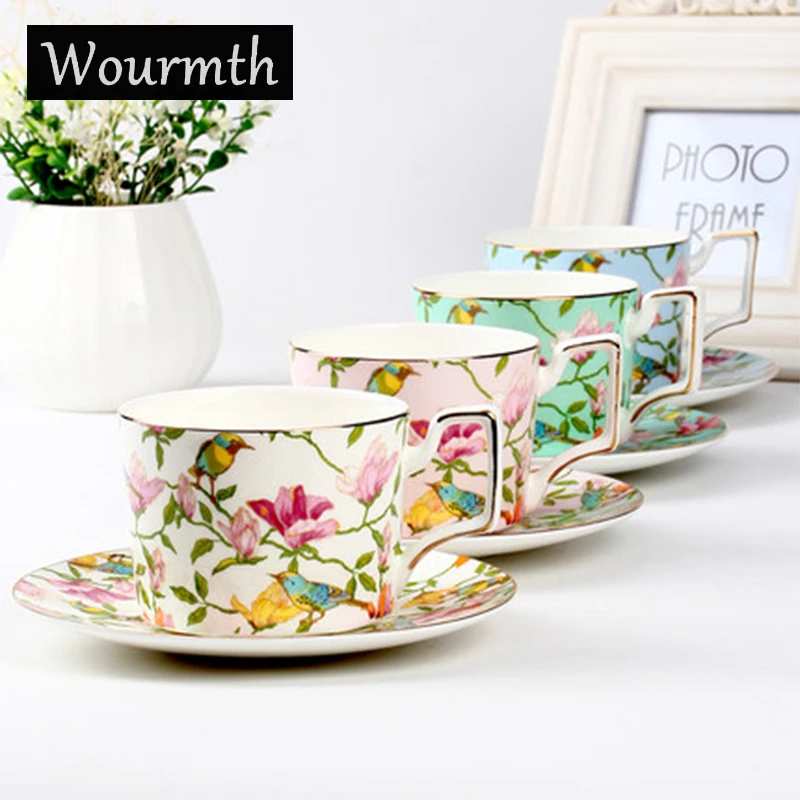 Wourmth 270m Lsinple Fashion Ceramic Coffee Cup Set European Large ...