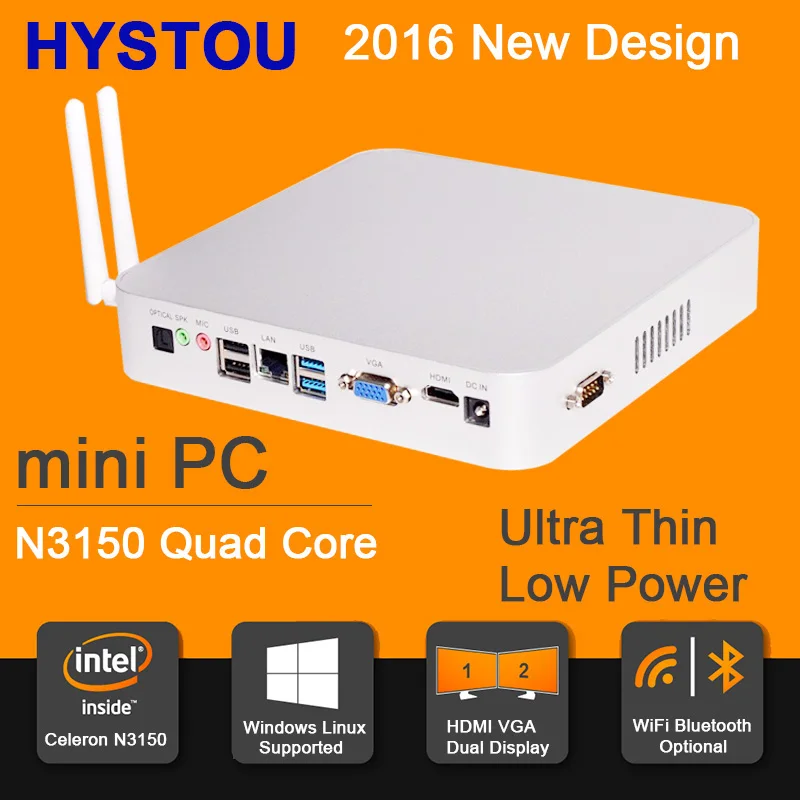 Intel Celeron N3150 Mini PC Linux HTPC OpenELEC Support 4K HD Minipc ...
