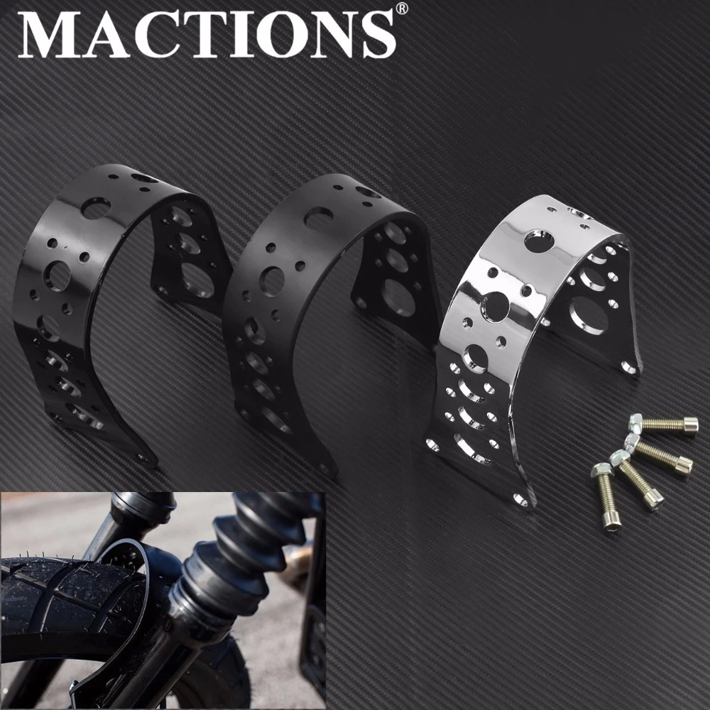 Motorcycle Front Fork Brace Fender Glide Hollow Pattern For Harley ...