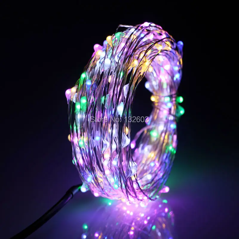 8Colors 6M Silver Wire 120 Leds Warm White LED String Light Starry ...