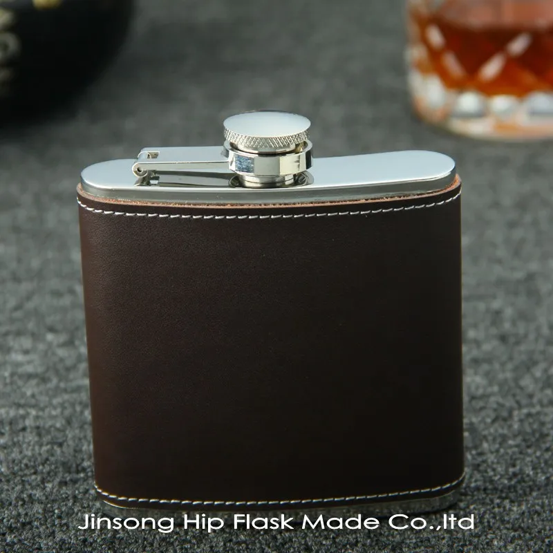 50-PCS-6oz-stainless-steel-hip-flask-genuine-leather-wrapped.jpg