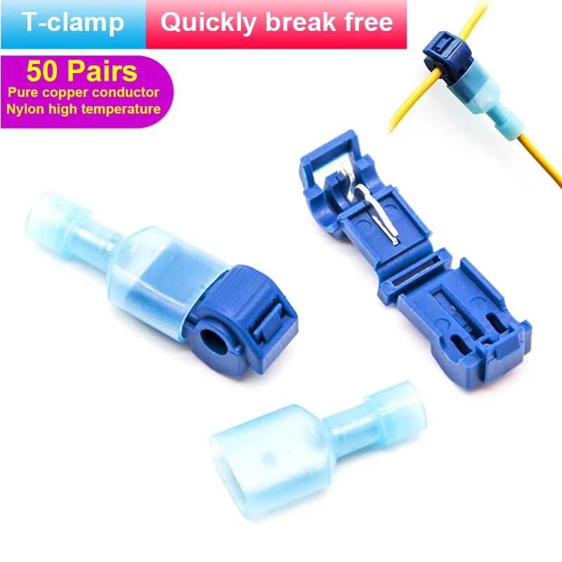 50pcs Quick Splice Wire Connector+50pcs Connector Terminal Tools Kit ...
