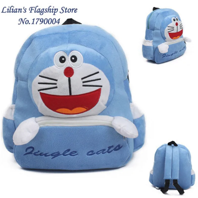 2016 New High Quality Doraemon Plush Cartoon Backpack Children Cute ...