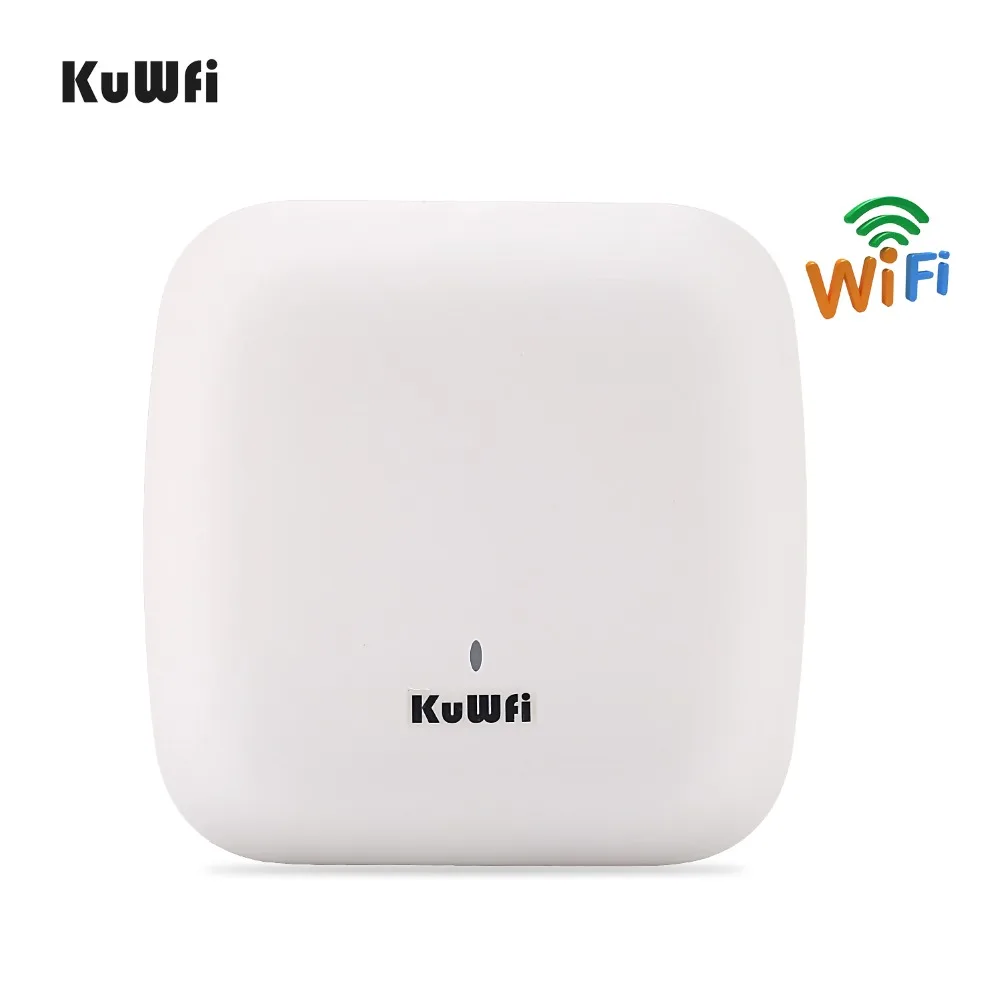 KuWFi 300Mbps Wireless Wifi Ceiling AP Access Point 11AC Dual Band 2.4G ...