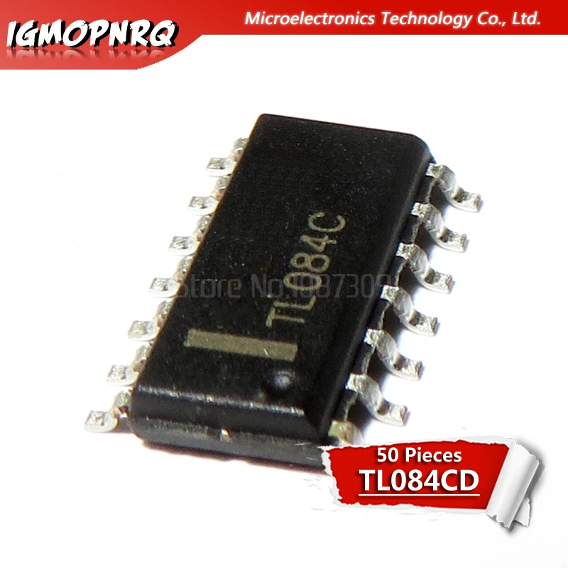 50pcs free shipping TL084C TL084CDR TL084 SOP 14 Operational Amplifiers ...