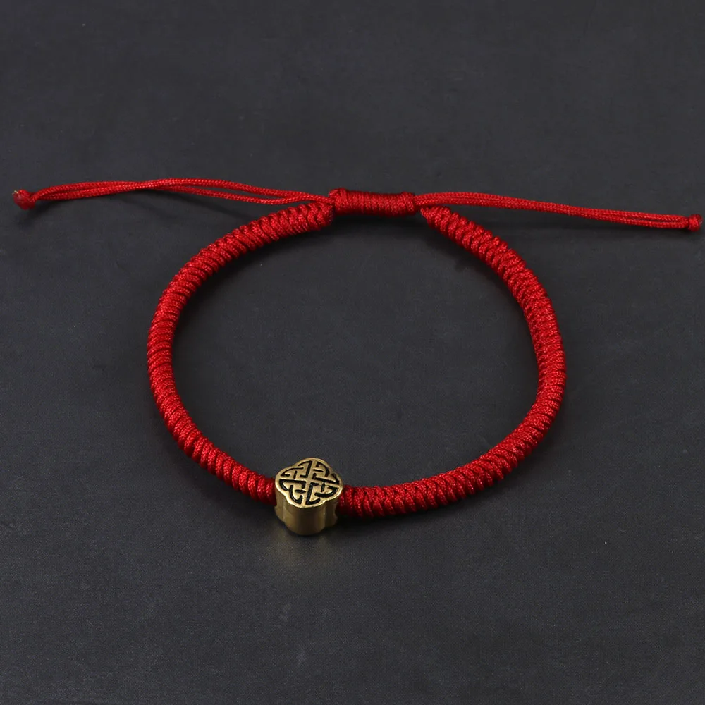 Handmade Braided Red Rope Bracelets Traditional Ethinic Chinese Knots ...