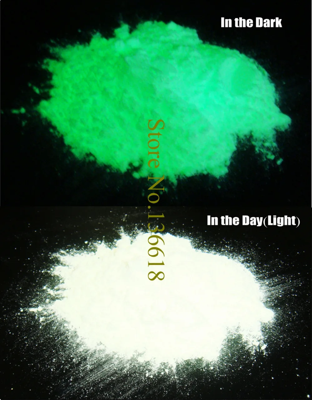 50gram x Luminous Glow Green Color Light in the Dark Photoluminescent ...