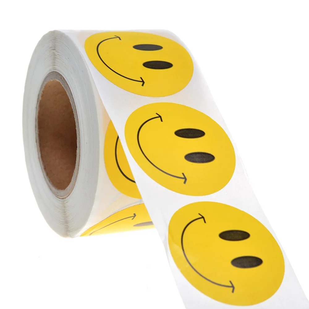 Smiley Stickers By The Roll