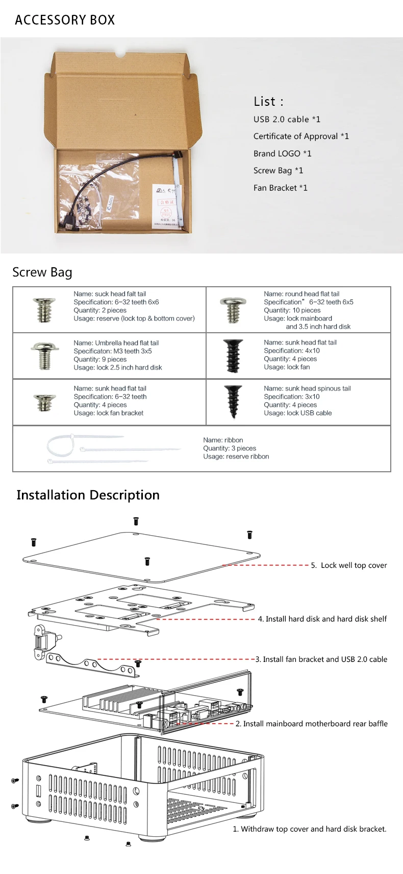 Realan H60 Computer Case Aluminum Pc Case Htpc For Mini Itx Motherboard ...