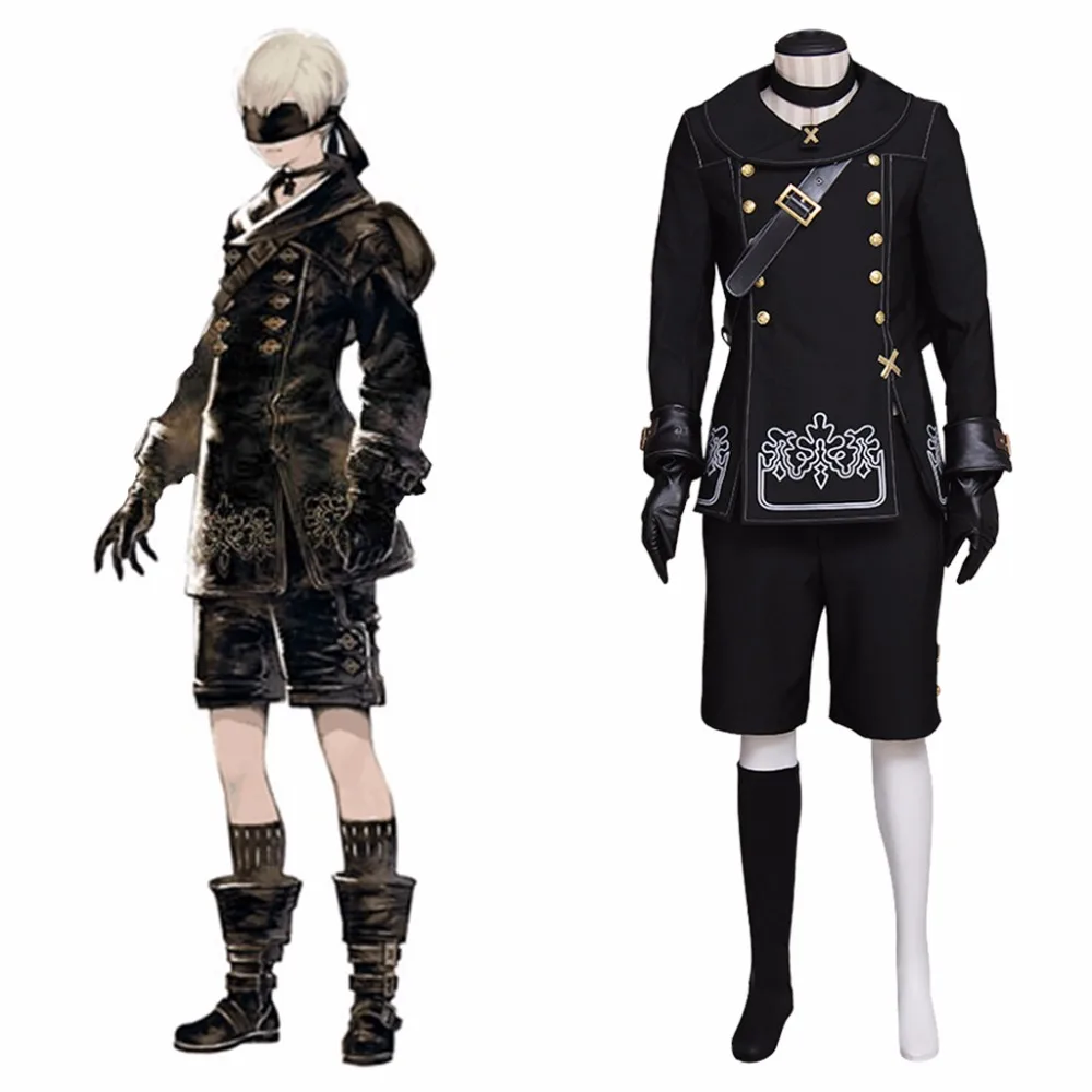 Halloween Cosplay Costumes Game Nier Automata Costume YoRHa 9S Printing ...