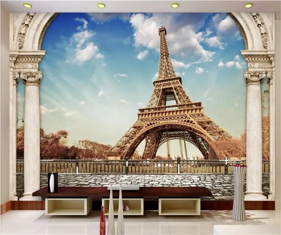 Custom size wallpaper 3d photo wallpaper living room mural rome column ...