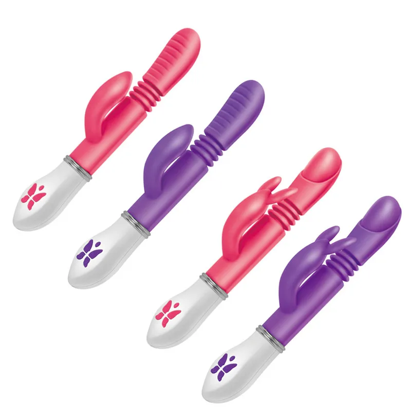 Electric Vibrator Automatic Thrusting Rotating G Spot Double Motor 3