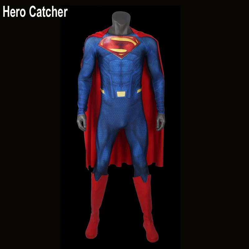 Hero Catcher Top Quality Muscle Shade Superman Costume With Boots
