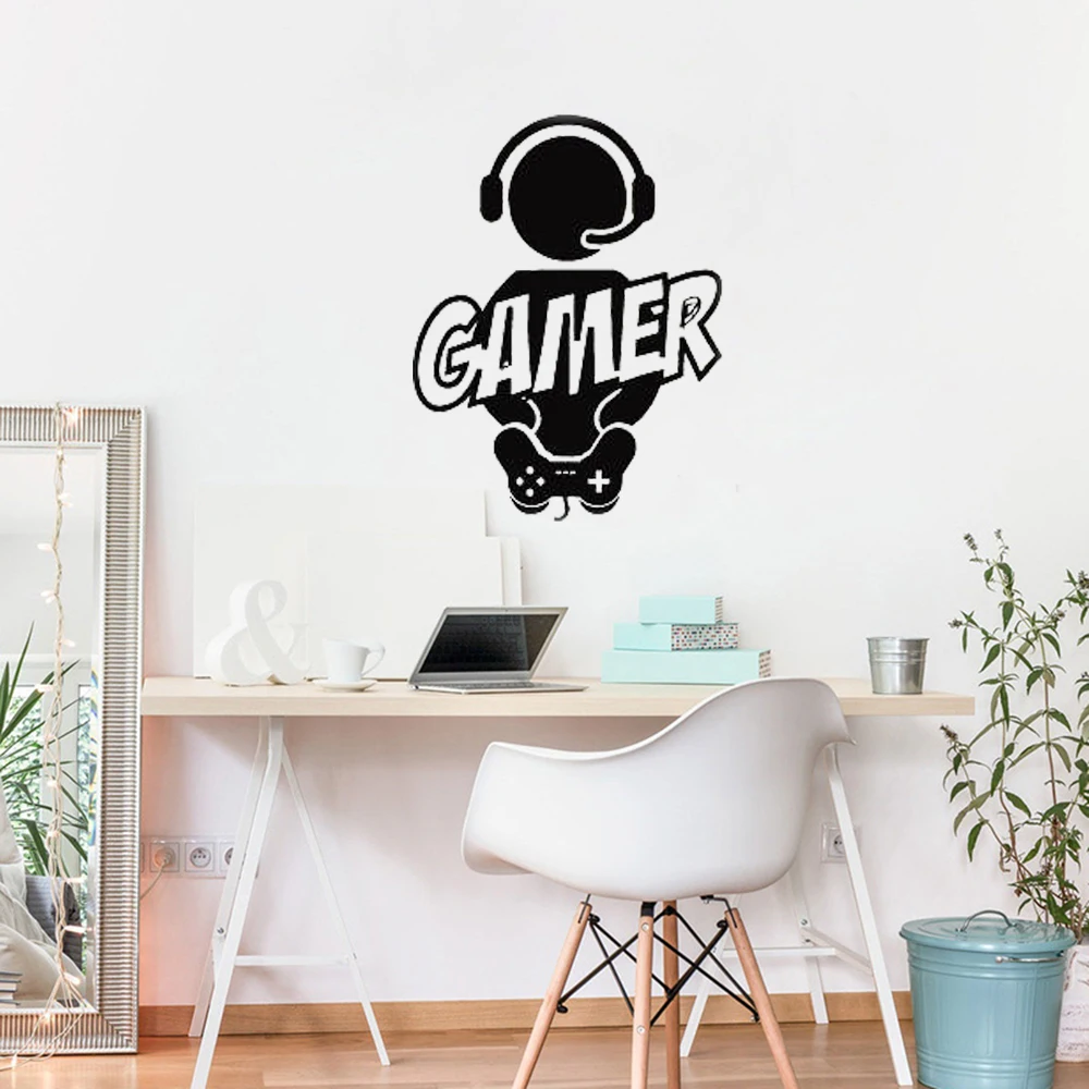 Gamer-Quote-Wall-Sticker-Computer-Games-Room-Decal-X-Box-Controller-Art ...