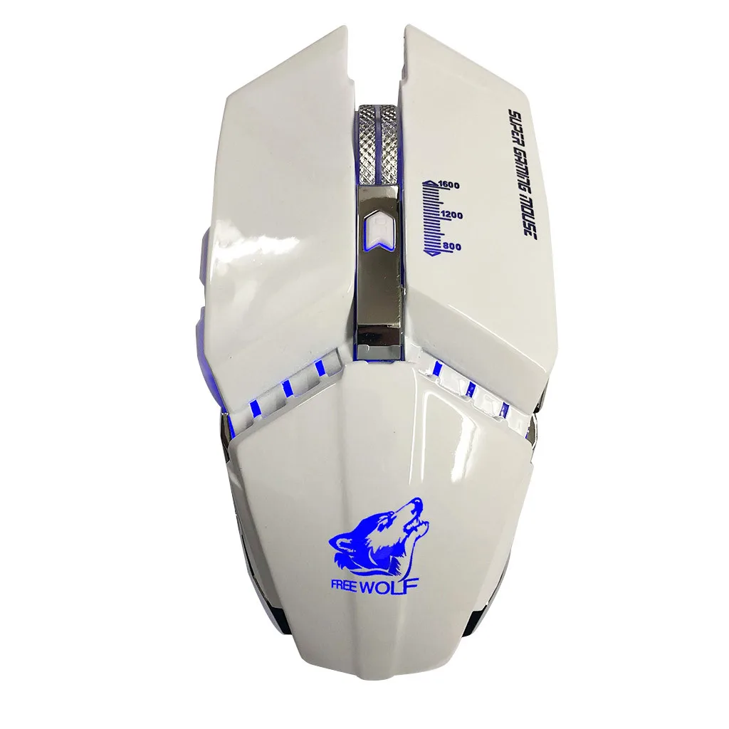 2,4 GHz inalámbrico Mute ratón recargable LED retroiluminado 1600 PPP ...