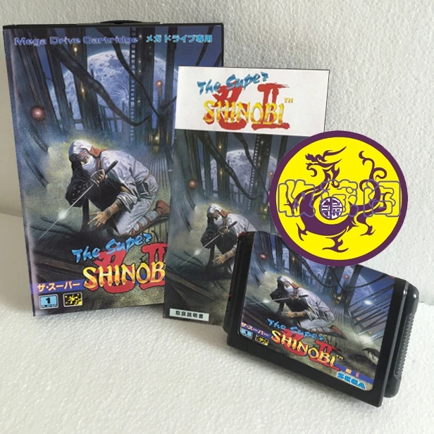The Super Shinobi II 16 bit SEGA MD Game Card Boxed With Manual For ...