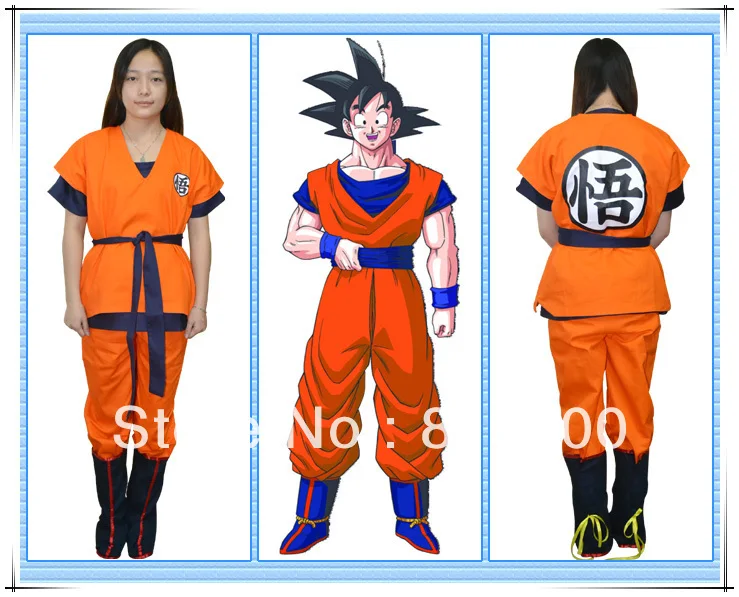 free shipping Dragon Ball Son Goku Cosplay Costume Dragon Ball Z DBZ ...