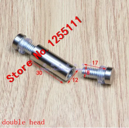 8pcs/lot 12*30mm 12mm Stainless Steel Double Head Acrylic Advertisement ...
