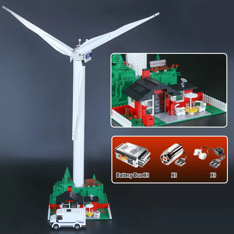 ⛄ Hot Creative Series LEPIN 37001 The Vestas Windmill Turbine Set ...