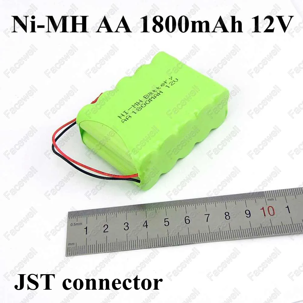 1pc aa battery 12v 1800mah nimh AA 12V Ni MH Rechargeable Pack 12v ...