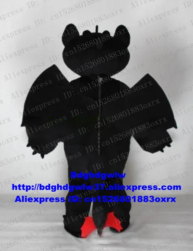 Black Toothless How to Train Your Dragon Mascot Costume Adult Character ...