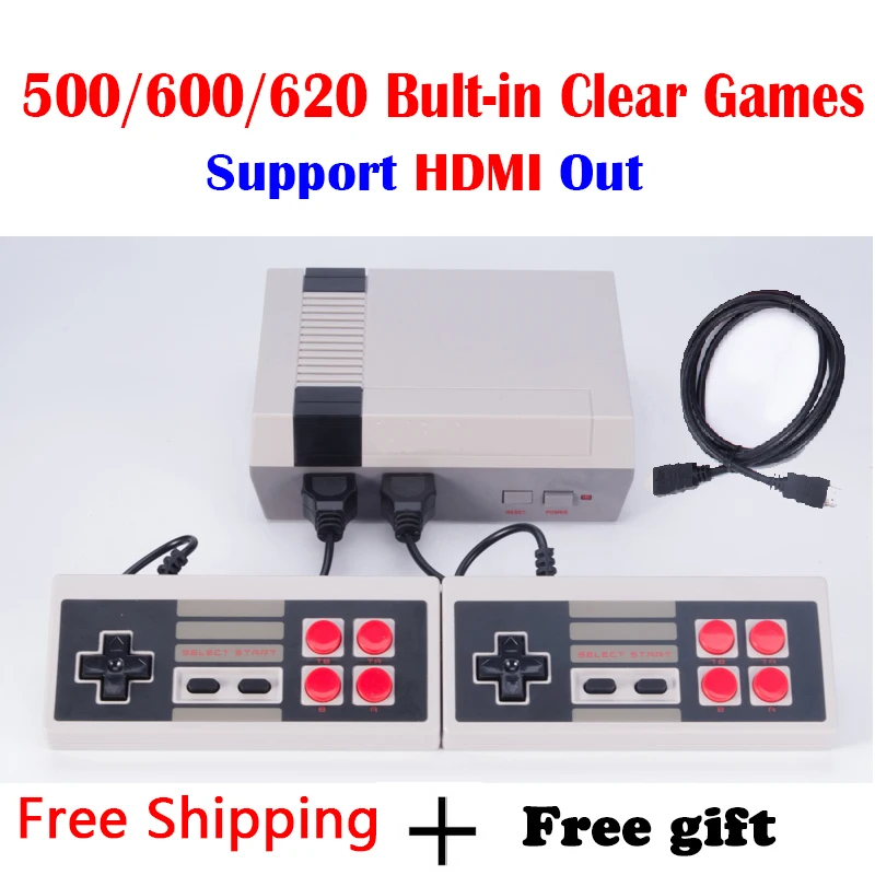 500/600/620 Built in Games Mini Console Support HDMI &AV Out Retro TV ...