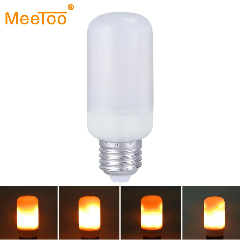 Dynamic Flame Effect Fire Light Bulb E26 E27 Led Lamp E14 E12 B22 ...