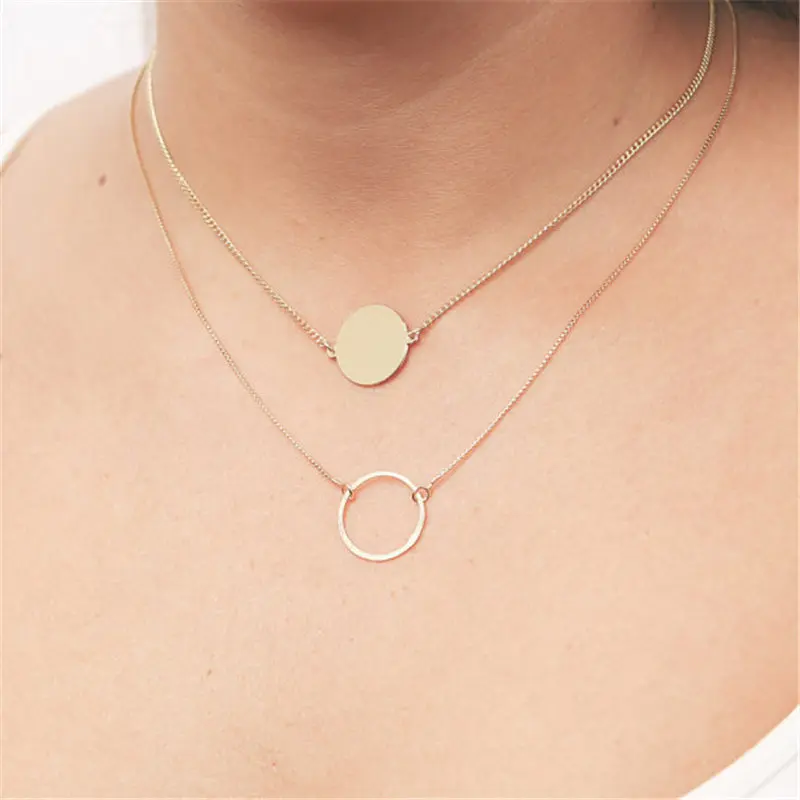 DIY handmade jewelry exquisite fashion simple women 's round metal ...