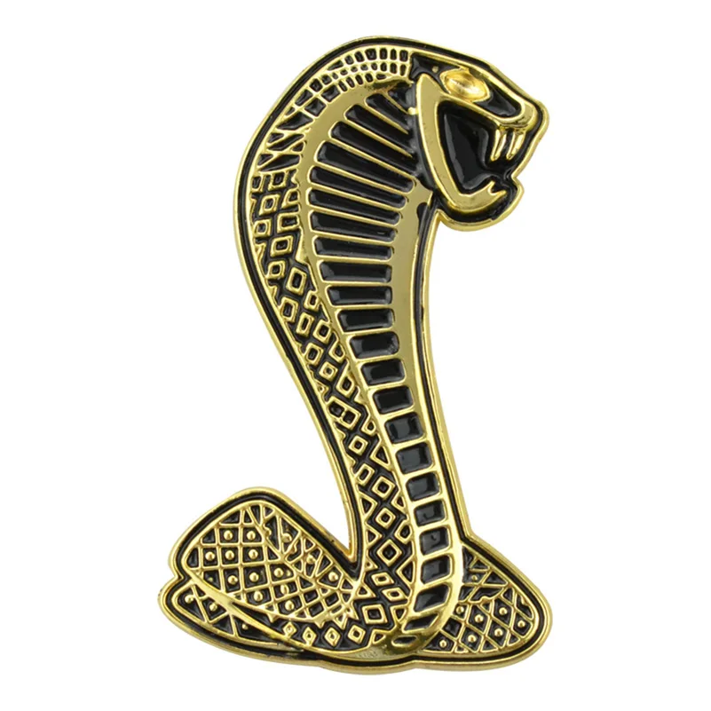 3D Metal Car Sticker Snake Cobra Emblem Car Styling Sticker Decals ...