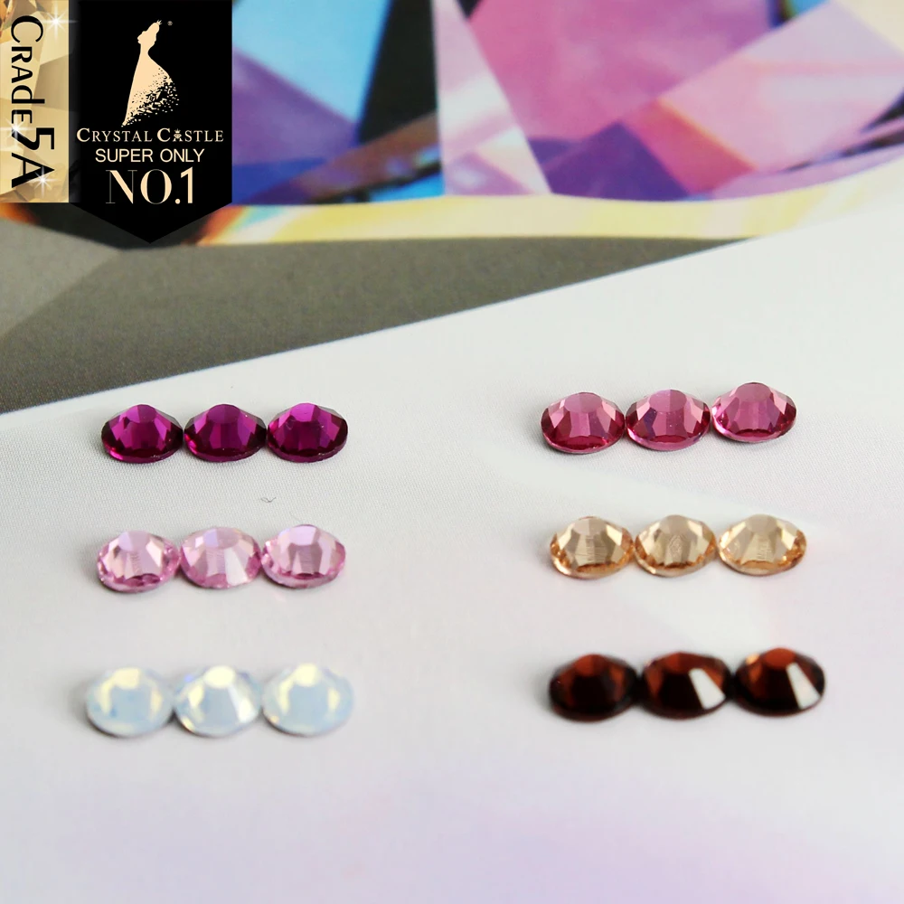 Strass-Crystal-Castle-para-roupas-cristais-para-vestido-strass-hotfix-parte-traseira-lisa-f-csia ...