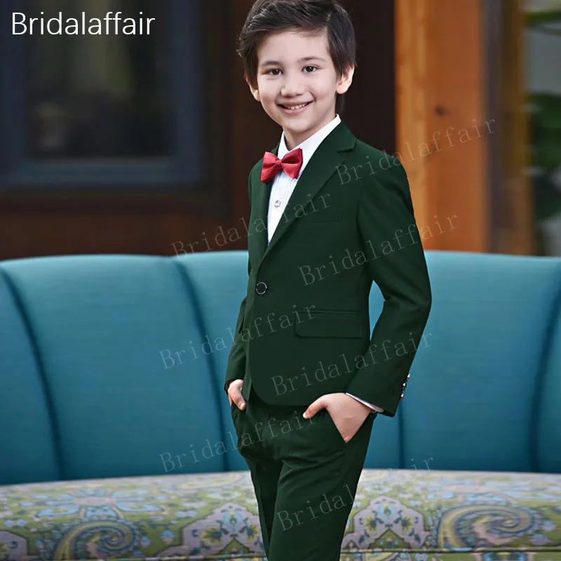Kuson Suits Blazer Kid's Suits Green Prom Wedding Boy Tuxedo Children ...