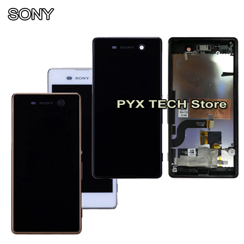 For Sony for Xperia M5 E5603 E5606 E5653 LCD Display Touch Screen Digitizer assembly with frame ...