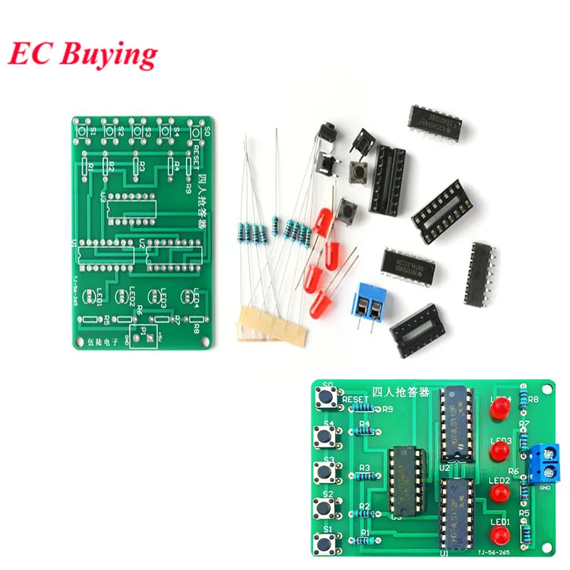 Four Person Responder Diy Kit 4 Channel Answering Teaching Practice ...