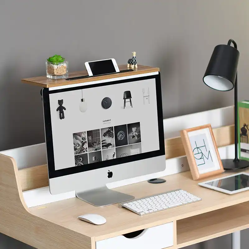 Adjustable Monitor Top Shelf Mounts Stand TV Computer Monitor Office ...