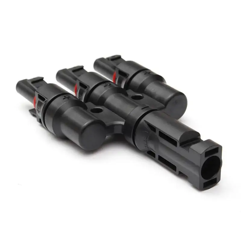 Free shipping 5/10 Pairs MC4 Connector 3T Branch Male And Female Solar ...