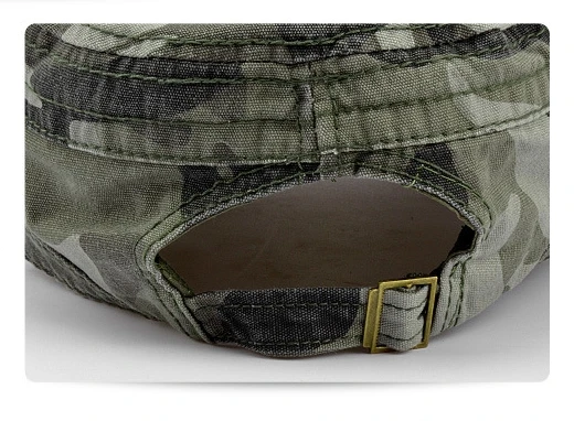 Camouflage Adjustable Tactical Army Flat Cap Hat - Military Shopping