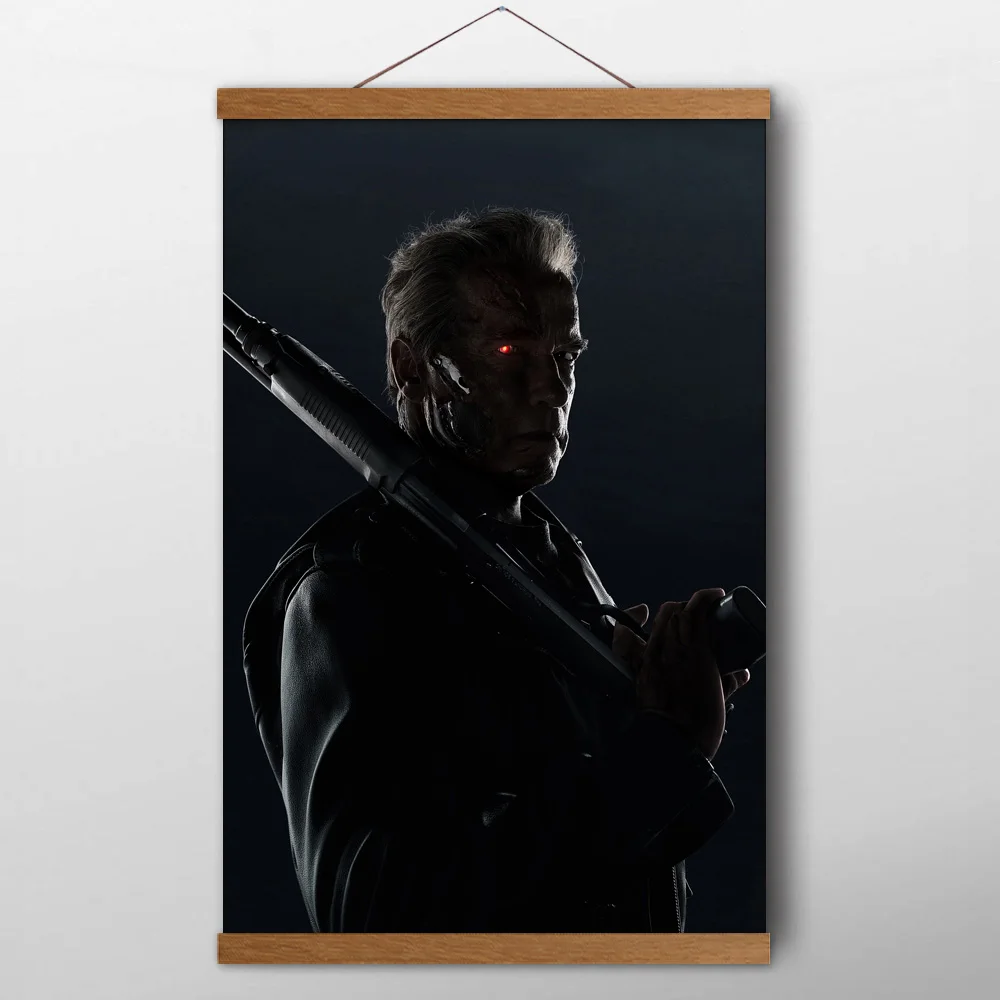 Terminator Genisys Wall Art Posters Canvas Art Solid Wood Scrolls ...