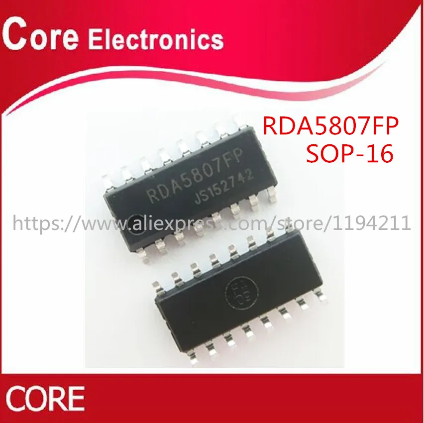 100 unids/lote RDA5807FP RDA5807 SOP16 IC nuevo|Circuitos integrados ...