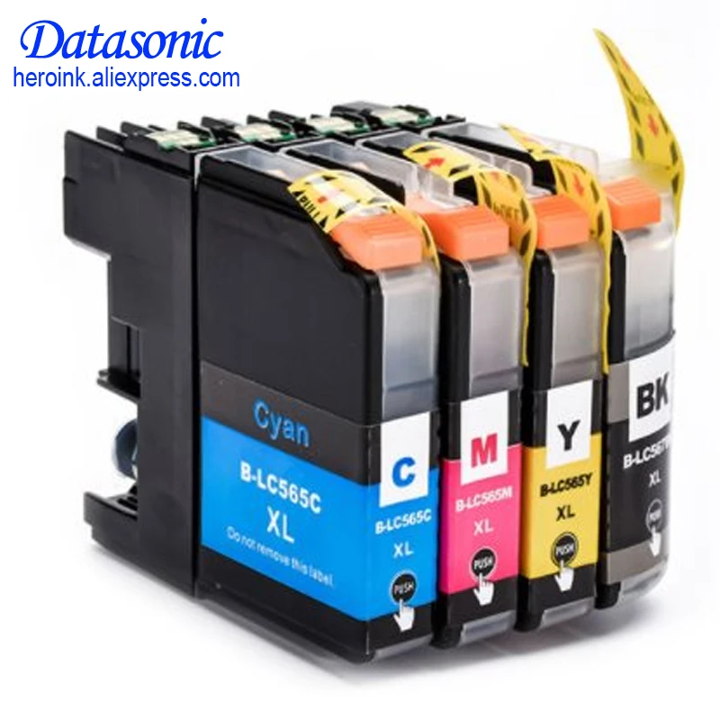 4PCS LC567XL LC565XL Ink Cartridge With Chip Compatible For Brother ...