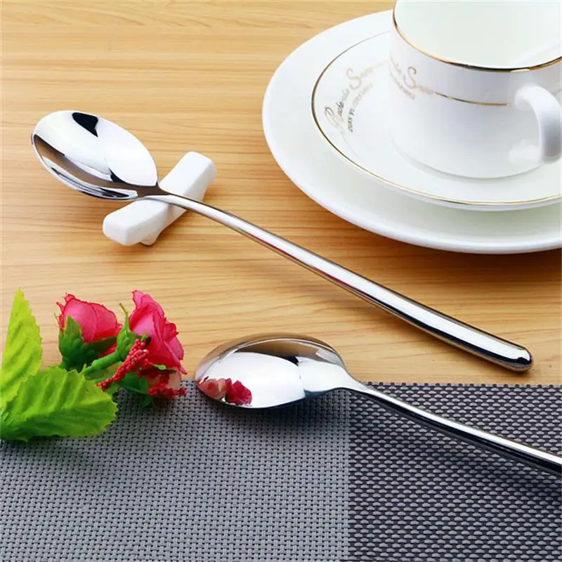 304-Spoons-Stainless-Steel-Long-Handle-Korean-Soup-Spoons-Dinner-Spoon ...