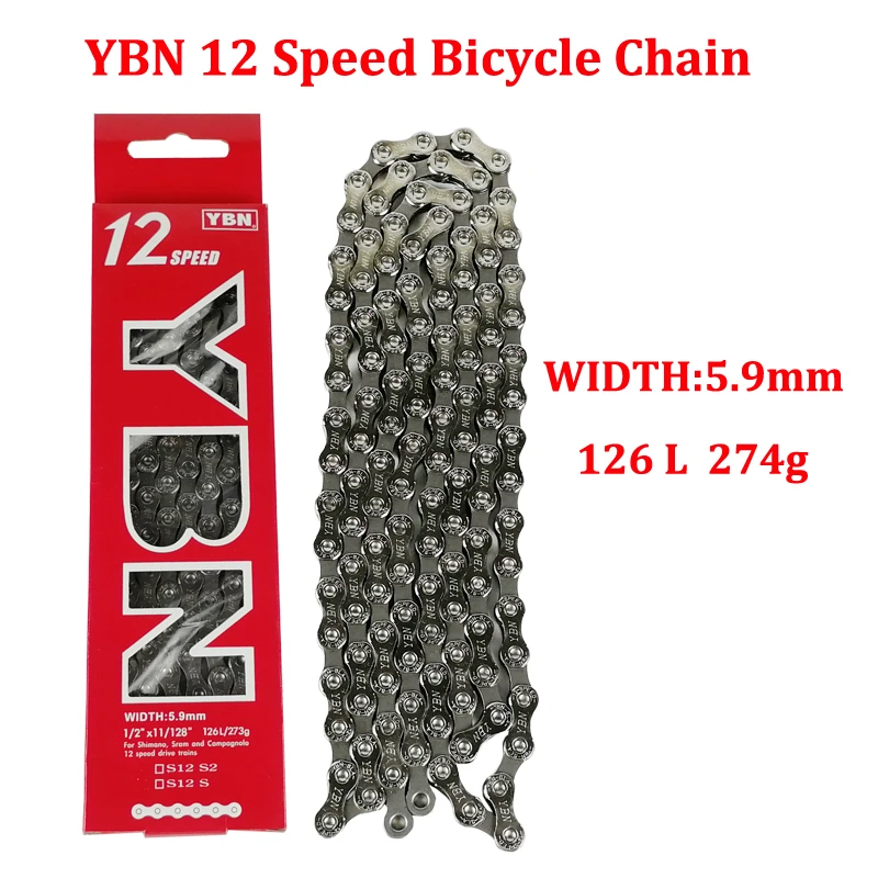 Ybn S12 Chain Bicycle Chain 12 Speed Mtb Road Bike Chain For Shimano ...