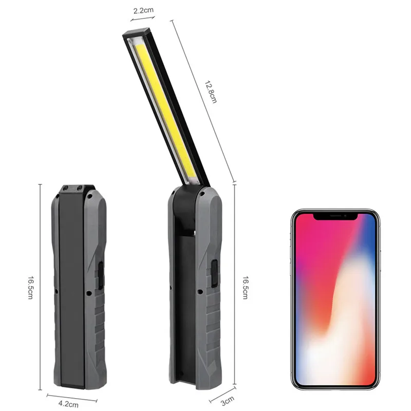 LED COB Rechargeable Movable Work Lights Multi-functional Folding ...