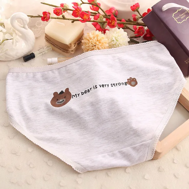 SP&CITY Cartoon Cute Underwear Animal Letter Cartoon Funny Panties ...