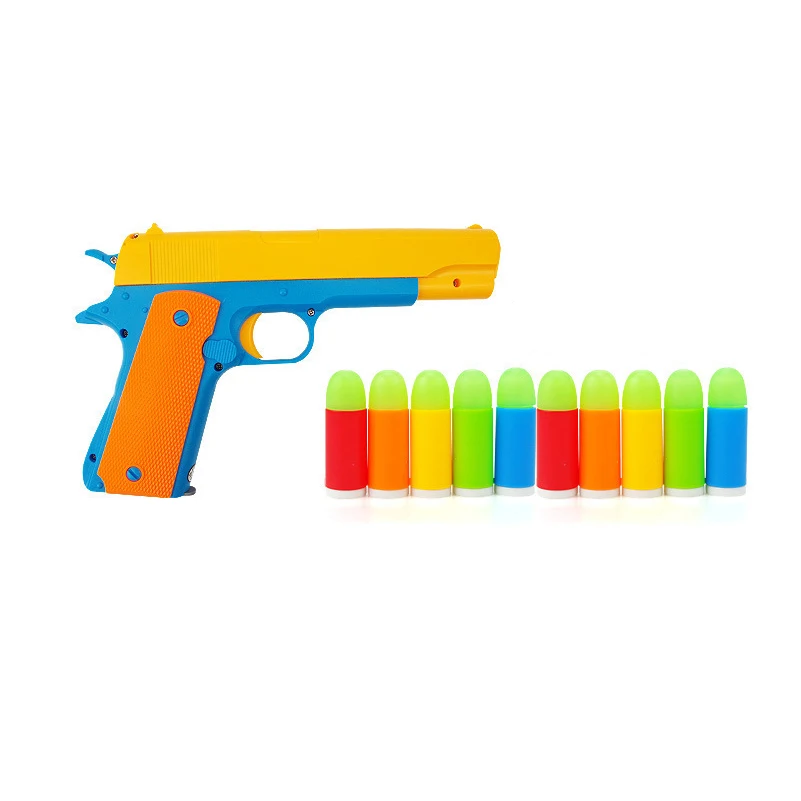 30pcs/lot Colorful Mini Soft Bullet Luminous Bullets Toy Gun For Pistol ...