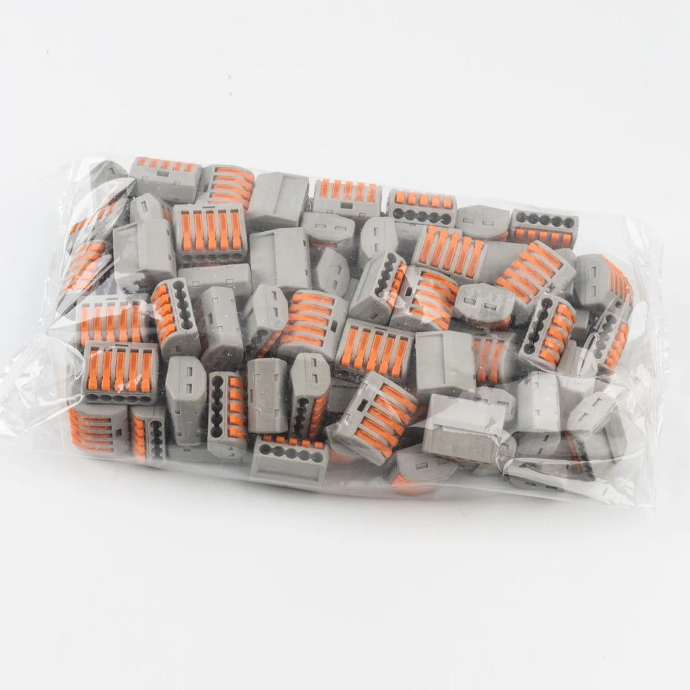 100pcs 5pin WAGO mini wire Connectors Universal Compact Wiring ...