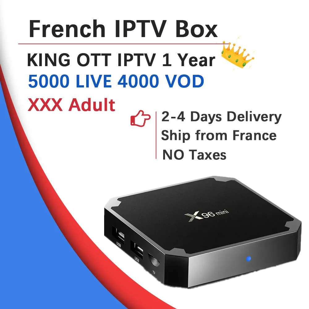 Android IPTV Box X96 Mini Arabic French IPTV Subscription 1 Year KING ...