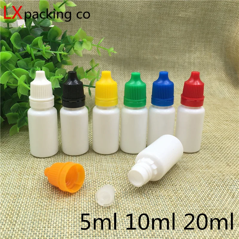 100pcs-5ML-10ML-20ml-White-Plastic-Eye-Drop-Bottle-Essence-Parfums-Soup ...