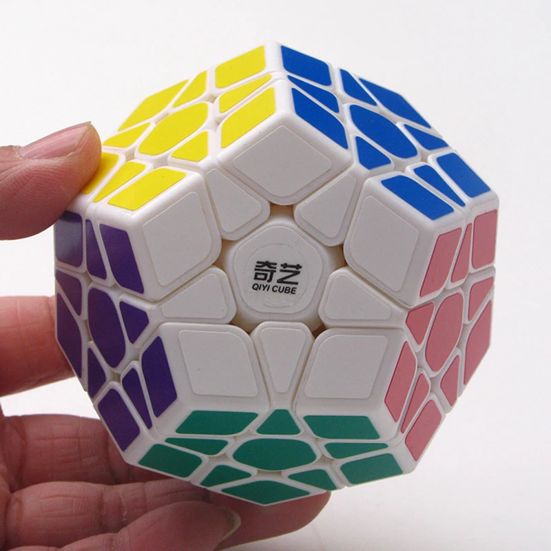 QIYI Megaminxeds Magic Cubes Stickerless Speed Professional 12 Sides ...