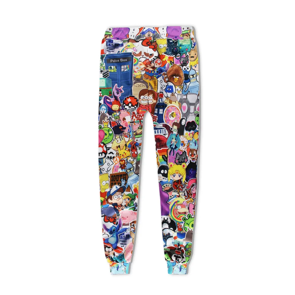 Newest funny pants men various Lovely Cartoon characters 3d printed ...